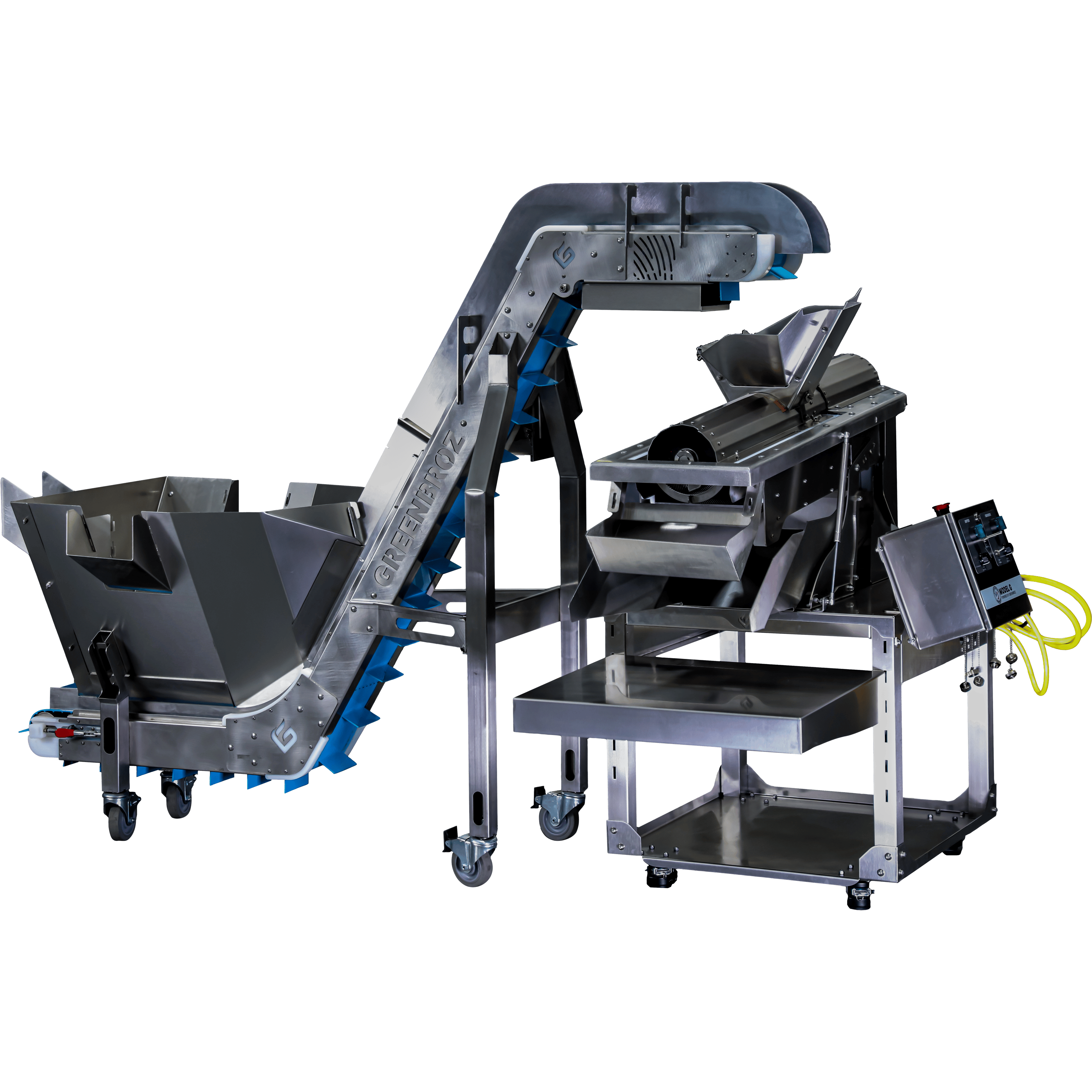 GreenBroz Rise-N-Grind Grinder & Conveyor System
